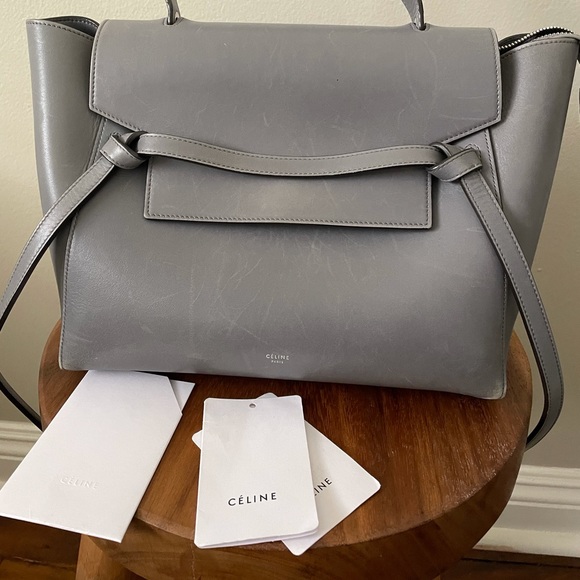 Celine | Bags | Celine Mini Belt Bag Gray | Poshmark